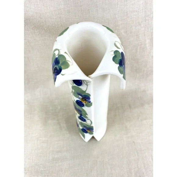 Handcrafted | Accents | Roxie Studio Pottery Hand Painted Pansies Vase ...